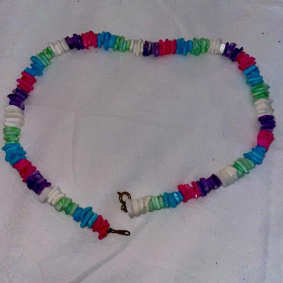 PacSun | Jewelry | Vintage 9s Puka Shell Rainbow Colored Necklace ...